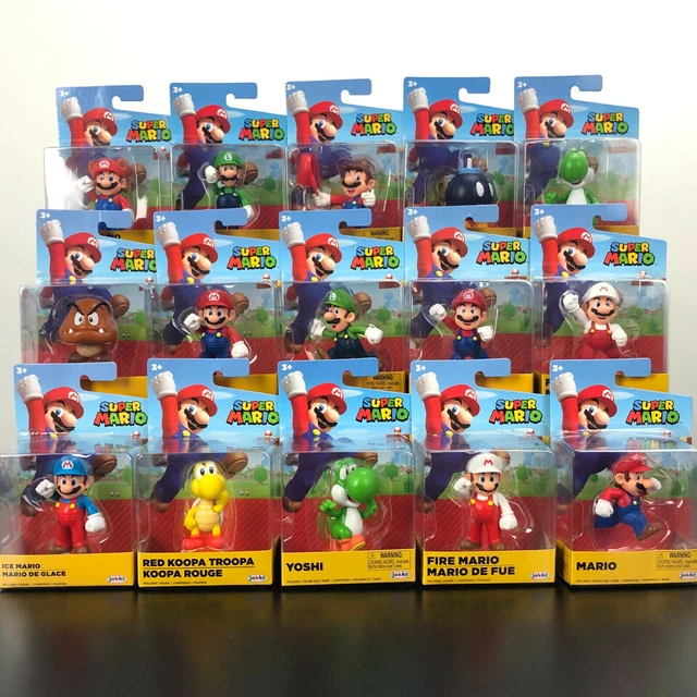 SUPER MARIO 2.5 Inch Figures Nintendo Jakks Pacific 6 cm Rare Cake ...