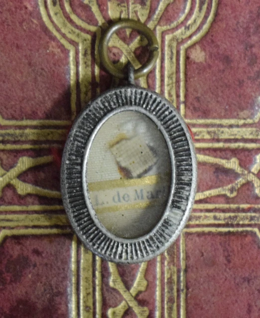 RELIC RELIQUIA RELICARIO reliquiario shrine S.LUISA DE MARILLAC 1800 ...