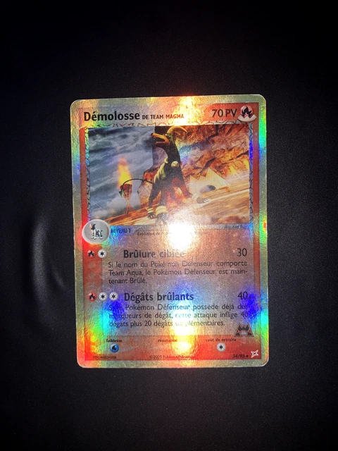 DEMOLOSSE REVERSE HOLO - Carte Pokémon 34/95 Ex Team Aqua Team Magma Fr EUR 29,00 - PicClick FR