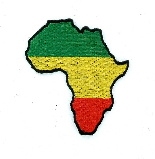 PATCH PATCHES EMBROIDERED africa map rasta rastafarai lion of judah ...