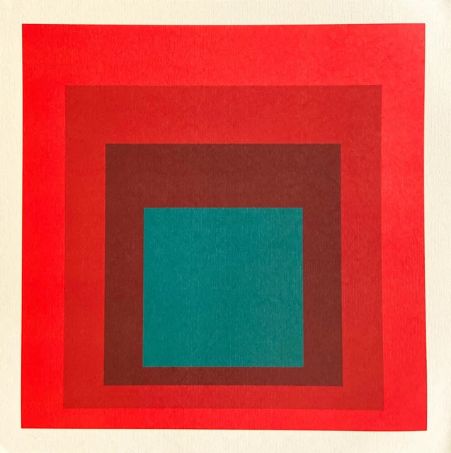 JOSEF ALBERS, LITHOGRAPHY, Guggenheim 1979 ( Klee Bauhaus Mondrian) £ ...
