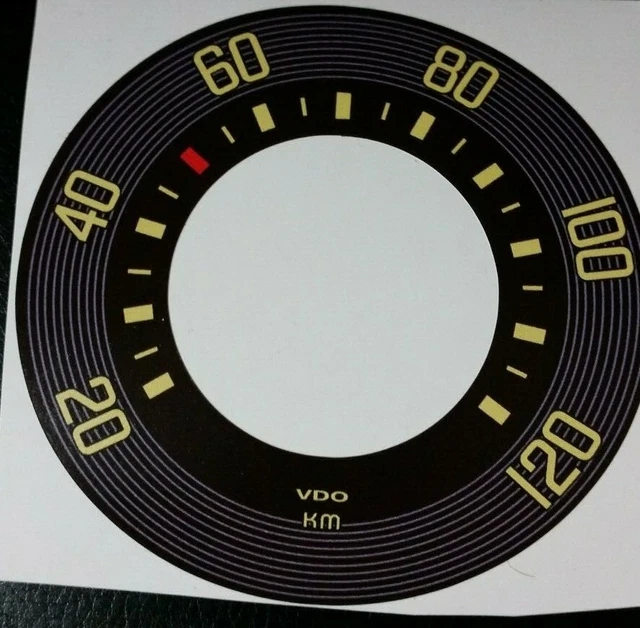 VW BUS T1 Tacho Speedometer Dial Original To 100km/H for 70 Mph ...