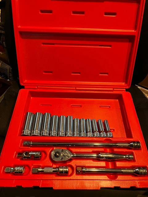 SNAP-ON 206AFSP 212SFSMY 3/8" Set Case 8-19mm Deep FR936 QR Ratchet Nice Save$$$ £405.01 ...