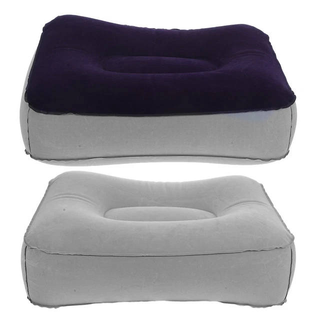 2 PCS INFLATABLE Foot Rest for Plane Portable Footrest Airplane ...