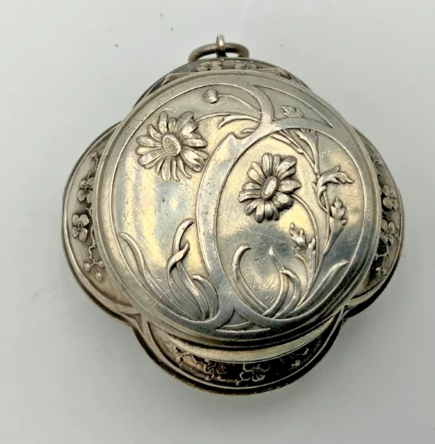 JOLIE BOÎTE MÉDAILLON Argent Poinçon Tete De Sanglier EUR 34,99 ...