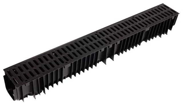 CLARK-DRAIN CHANNEL & Black Driveway Drainage Grate - 1m (Pack of 1) £ ...