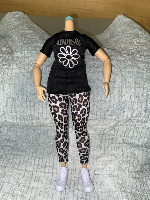 ADDISON RAE BODY Doll Clothes Comfy Outfit Cheetah Print-Fits Curvy ...