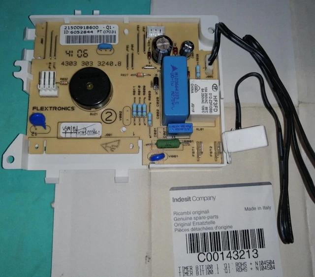 C00143213 SCHEDA TIMER Bit100.1 'Q1' Lavastoviglie Orig.hotpoint Ariston Indesit EUR 83,00 ...