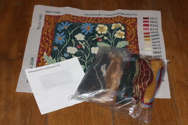 EHRMAN CANDACE BAHOUTH MAYTIME needlepoint tapestry kit medieval ...
