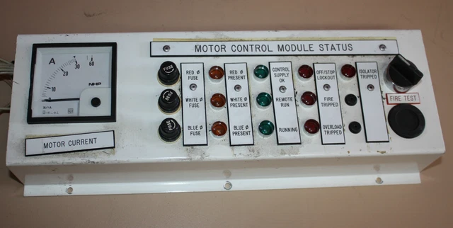 MACHINE MOTOR CONTROL module status indicator meter panel $90.00 ...
