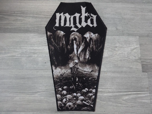 BLACK METAL COFFIN Back Patch Back Shape Urfaust Batushka Cult of Fire ...