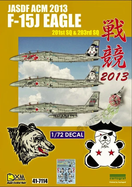 DXM DECAL 1/72 JASDF F-15J Eagle Air Combat Meet 2013 £15.82 - PicClick UK