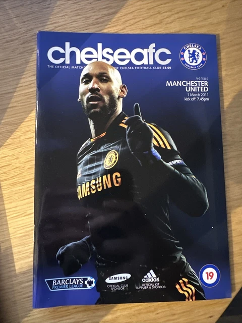 CHELSEA VS MANCHESTER United 2011 Matchday Programme £3.00 - PicClick UK
