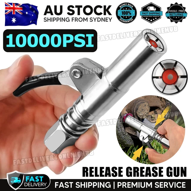 GREASE COUPLER HEAVY-DUTY Quick Release Grease Gun Coupler NPTI/8 ...