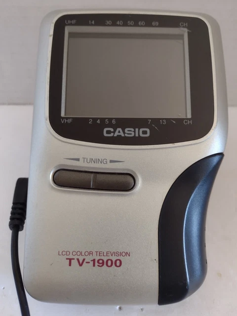 CASIO PORTABLE LCD Color Television TV Model No. TV-1900B ***Read Desc ...
