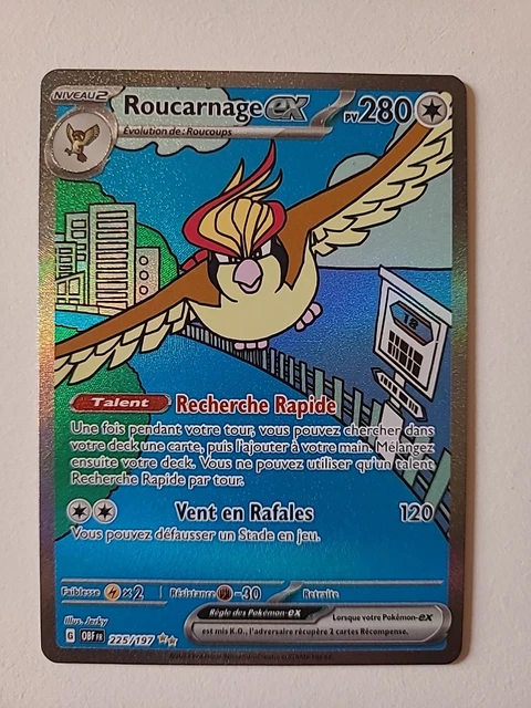CARTE POKEMON ROUCARNAGE ALT 225/197 Flammes Obsidiennes Ev03 OBF FR ...