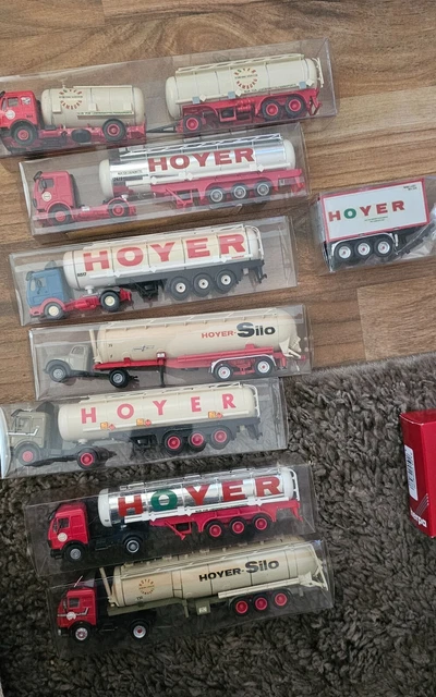 HERPA, LKW HOYER Sammlung Silo Anhänger SK Mercedes Modelle 1:87 EUR 29,00 - PicClick DE