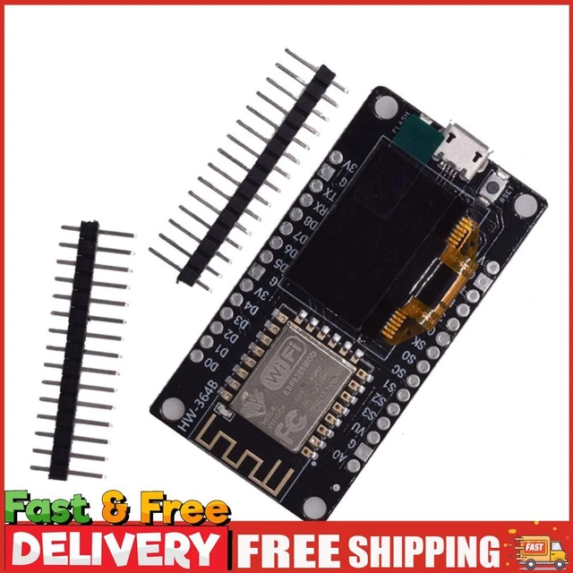 NODEMCU ESP8266 WIRELESS Module Develop Board 0.96 Inch OLED Display Micro USB £6.35 - PicClick UK