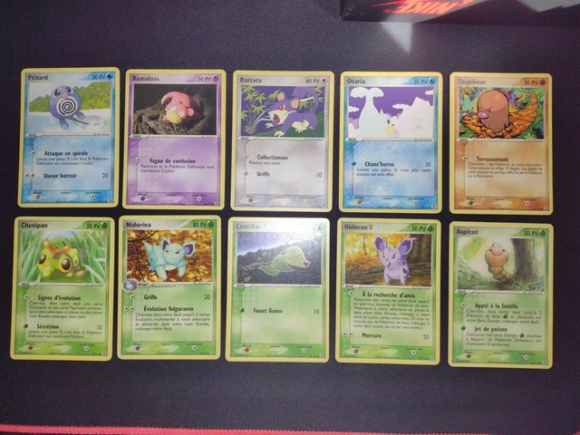 LOT 10 CARTES Pokémon EX Rouge Feu Vert Feuille FR EUR 10,00 - PicClick FR