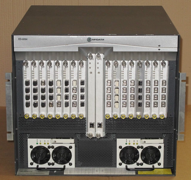 MCDATA ED-6064 64-PORT Fibre Channel Director Switch Network Fabric FC ...