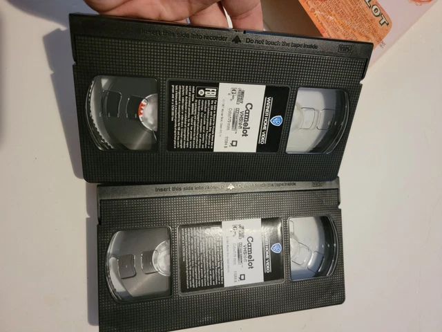CAMELOT (VHS, 2-TAPE Set) Richard Harris WB Rated G Copyright 1967 £15. ...