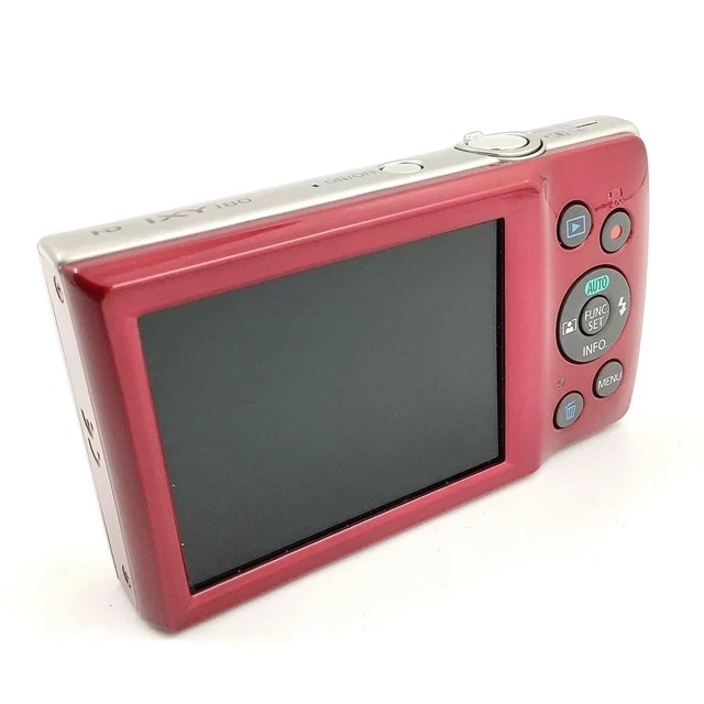 CANON IXY 180 PowerShot ELPH 180 IXUS 175 Digital Camera Red Good ...