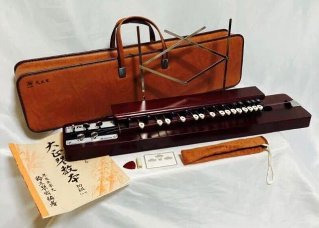 USED TOKUMATSU JAPANESE Harp Suzuki Instrument TAISHOGOTO with Score ...