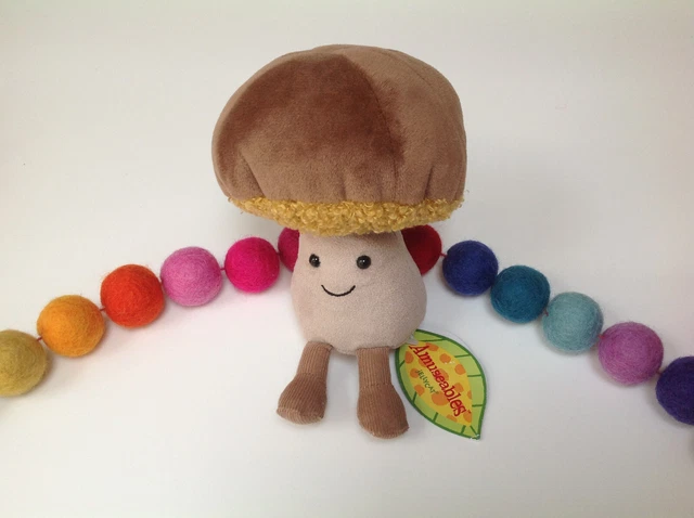 JELLYCAT AMUSEABLE TOADSTOOL Plush Soft Toy Mushroom With Tags £52.72 ...