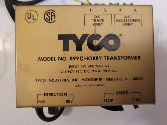 TYCO MODEL 899C Hobby Transformer for Train Set Vintage £9.50 - PicClick UK