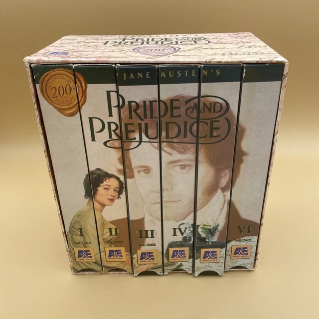 JANE AUSTEN'S PRIDE and Prejudice (VHS, 1996) 200th Anniversary Edition ...