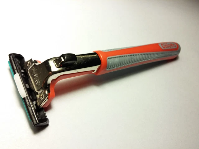 RASOIO ORIGINALE GILLETTE Contour Plus testa in acciaio inox nuovo in ...