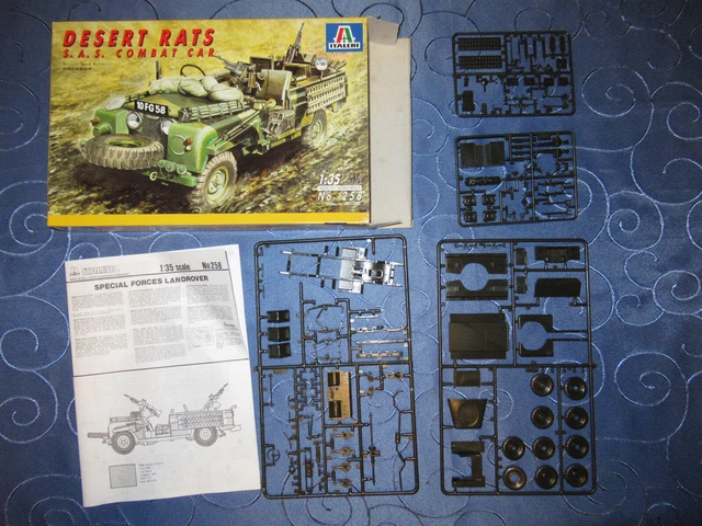 DESERT RATS S.A.S. Combat Car Land Rover - Italeri 258 | 1:35 - kplt ...