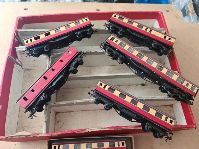 TRIX TWIN TTR LNER restaurant cars/ carriages X6 Vintage train model ...