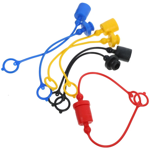 8PCS HYDRAULIC QUICK Coupling Caps Hydraulic Adapter Dust Caps Quick ...