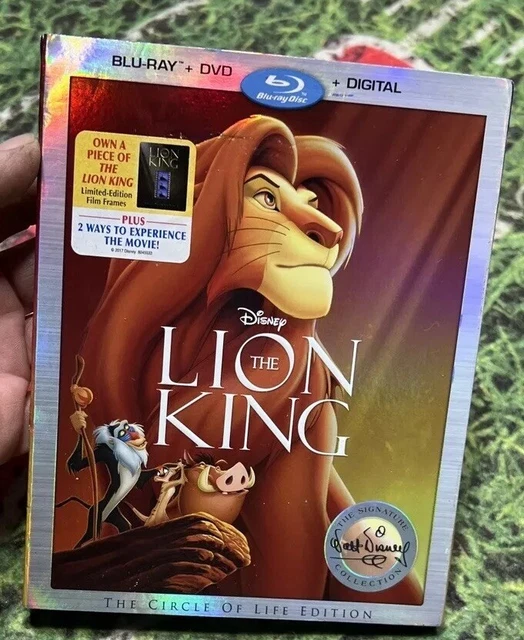 THE LION KING 1994 Blu Ray Dvd Digital Disney Signature Collection ...