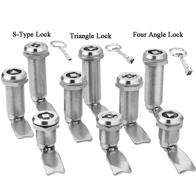 STAINLESS STEEL CYLINDER Tubular Cam Lock Electric Gas Meter Box Lock ...