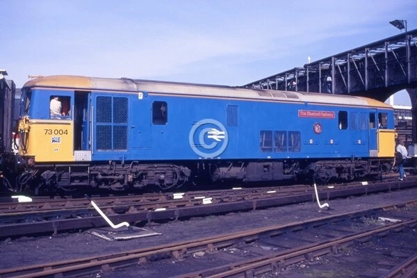 COLOUR RAILWAY PHOTOGRAPH of Class 73 73004 at Stewarts Lane Depot on ...