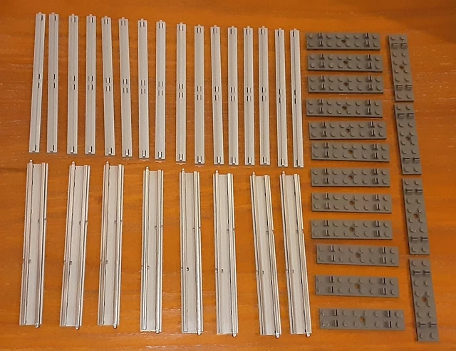 LEGO 7850 + 7854 - 12v Vintage Electric Train Track - 8 complete ...