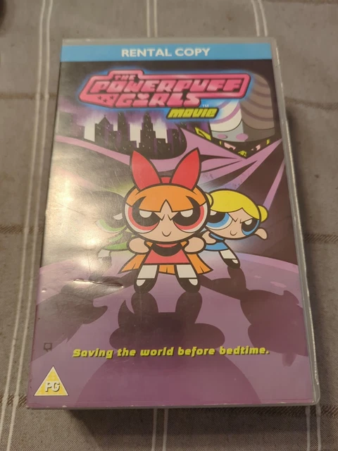 THE POWERPUFF GIRLS Movie (VHS, 2002) Rental Copy Big Box £30.00 ...