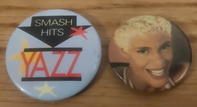 1980S YAZZ SMASH HITS MAGAZINE ORIGINAL ROUND PIN BUTTON BADGES VGC 80s ...