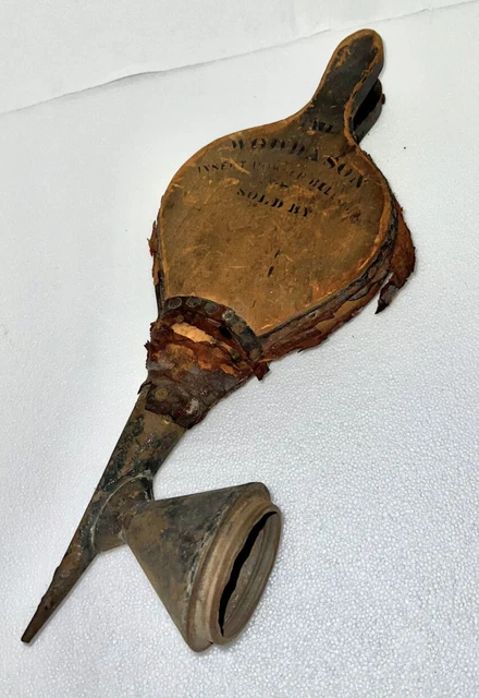 VINTAGE ANTIQUE RARE 1800’s WOODASON INSECT POWDER BELLOWS Philadelphia ...