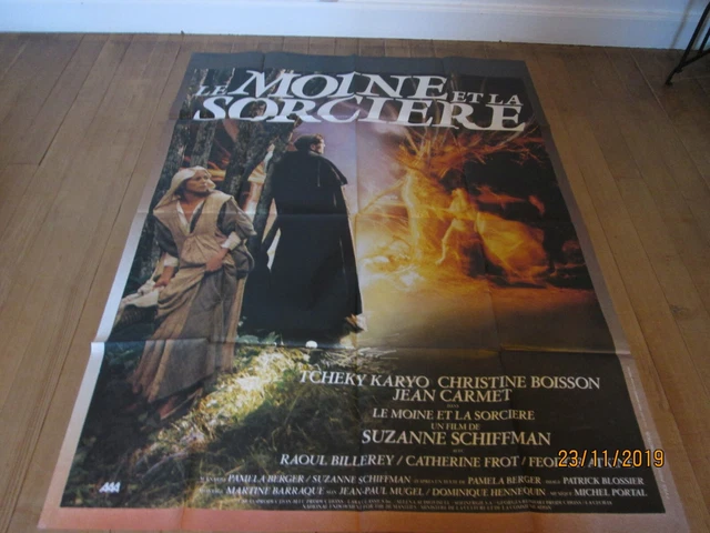 LE MOINE ET LA SORCIERE Affiche cinéma originale f: 120x160 TCHEKY KARYO (1987) EUR 20,00 ...