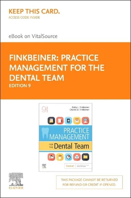 PRACTICE MANAGEMENT FOR the Dental Team Elsevier eBook on Vitalsource ... PRACTICE MANAGEMENT FOR the Dental Team Elsevier eBook on Vitalsource ...