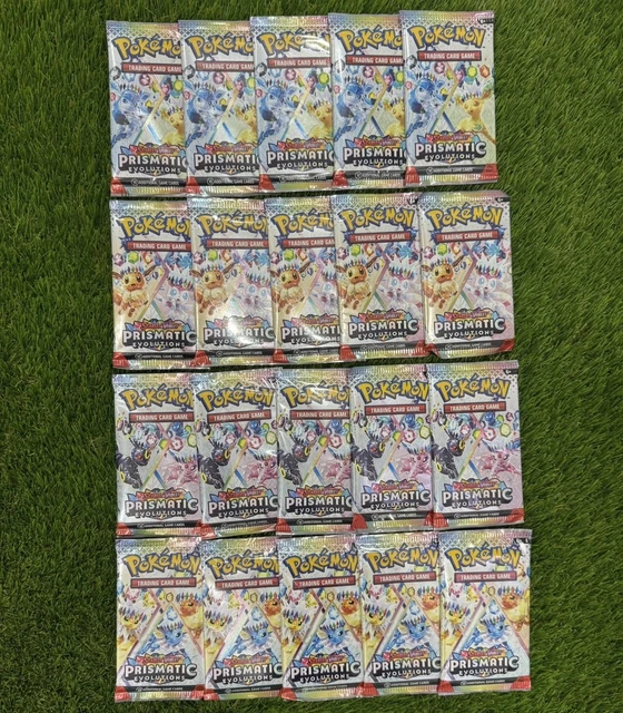20X PRISMATIC EVOLUTIONS Booster Packs - Pokemon - Sealed Packs Brand ...