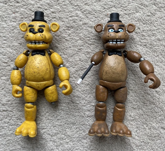 FIVE NIGHTS AT Freddys Action Figures 6” Golden Freddy & Fazbear £20.72 ...