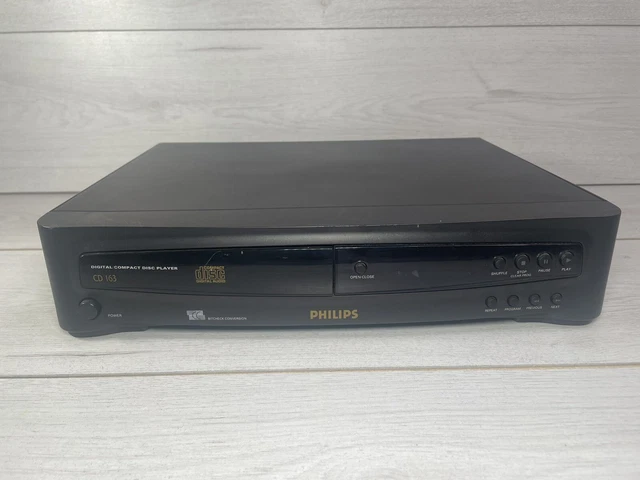 PHILIPS REAR VINTAGE CD 163 Compact Disc Player £33.23 - PicClick UK