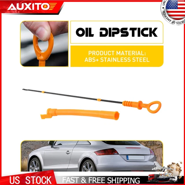 OIL DIPSTICK AND Oil Dip Stick Funnel Tube For VW Jetta Beetle Golf 2 ...