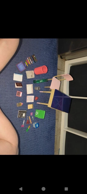 OUR GENERATION BRILLIANT Bureau School Desk Doll Set and accessories £ ...