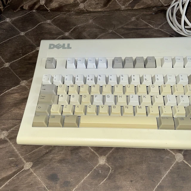 VINTAGE DELL AT102W Mechanical Keyboard PS/2 - GYUM90SK Working Cheap ...