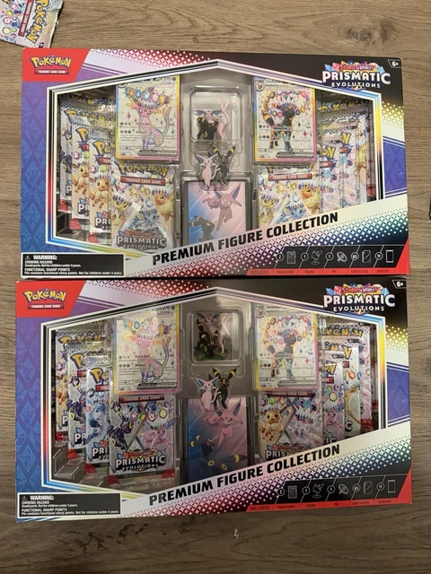 POKEMON PRISMATIC EVOLUTIONS Premium Figure Collection English 2 SEALED ...